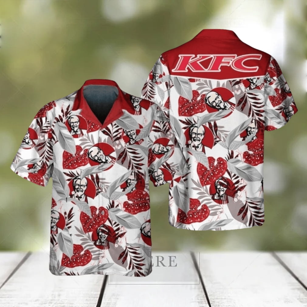 KFC Food Shirt, Tropical Flower Aloha Hawaiian Shirt For Men And Women ...