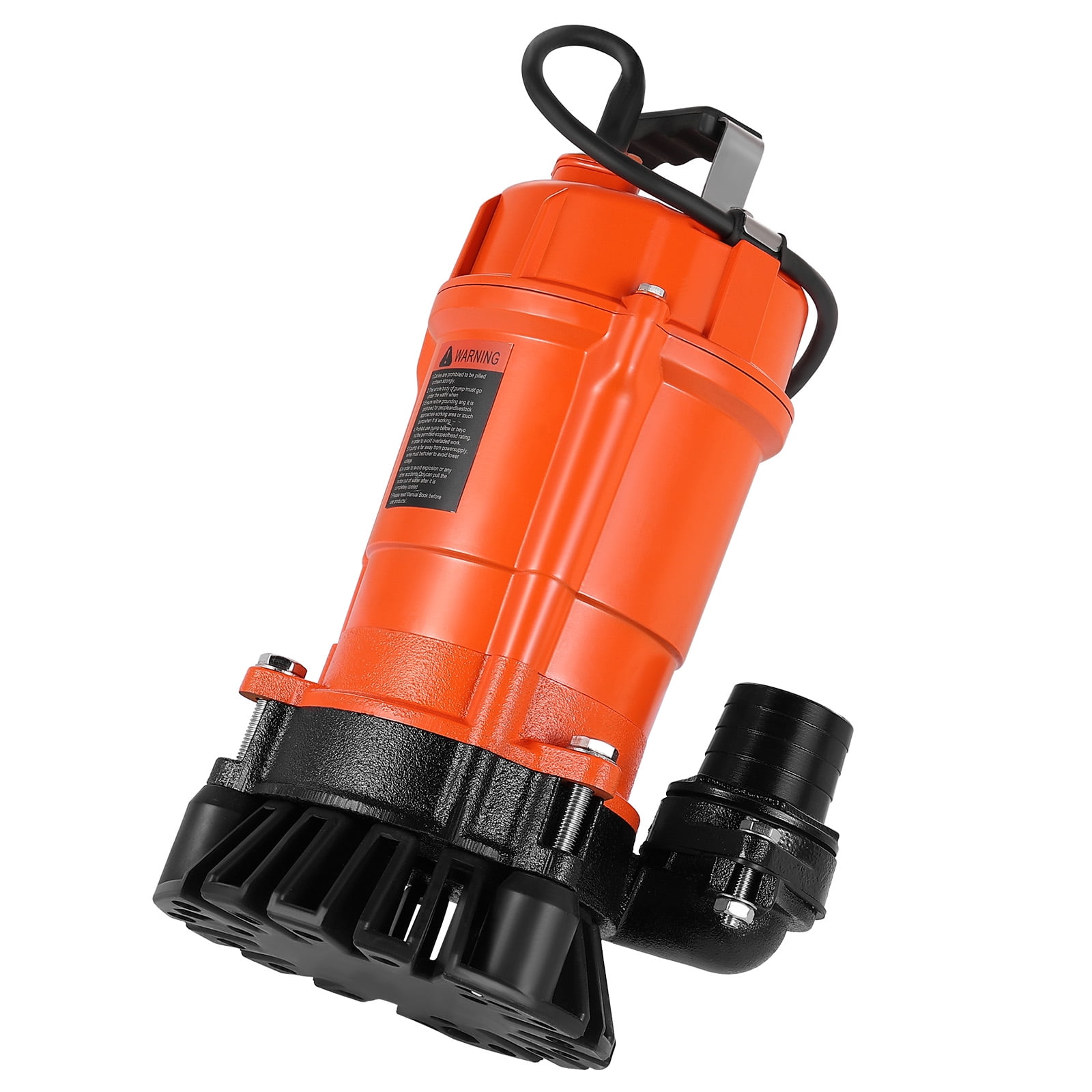 KFFKFF 1/2 HP Submersible Trash Pump, 2000 GPH, 120V Cast Iron Sump ...