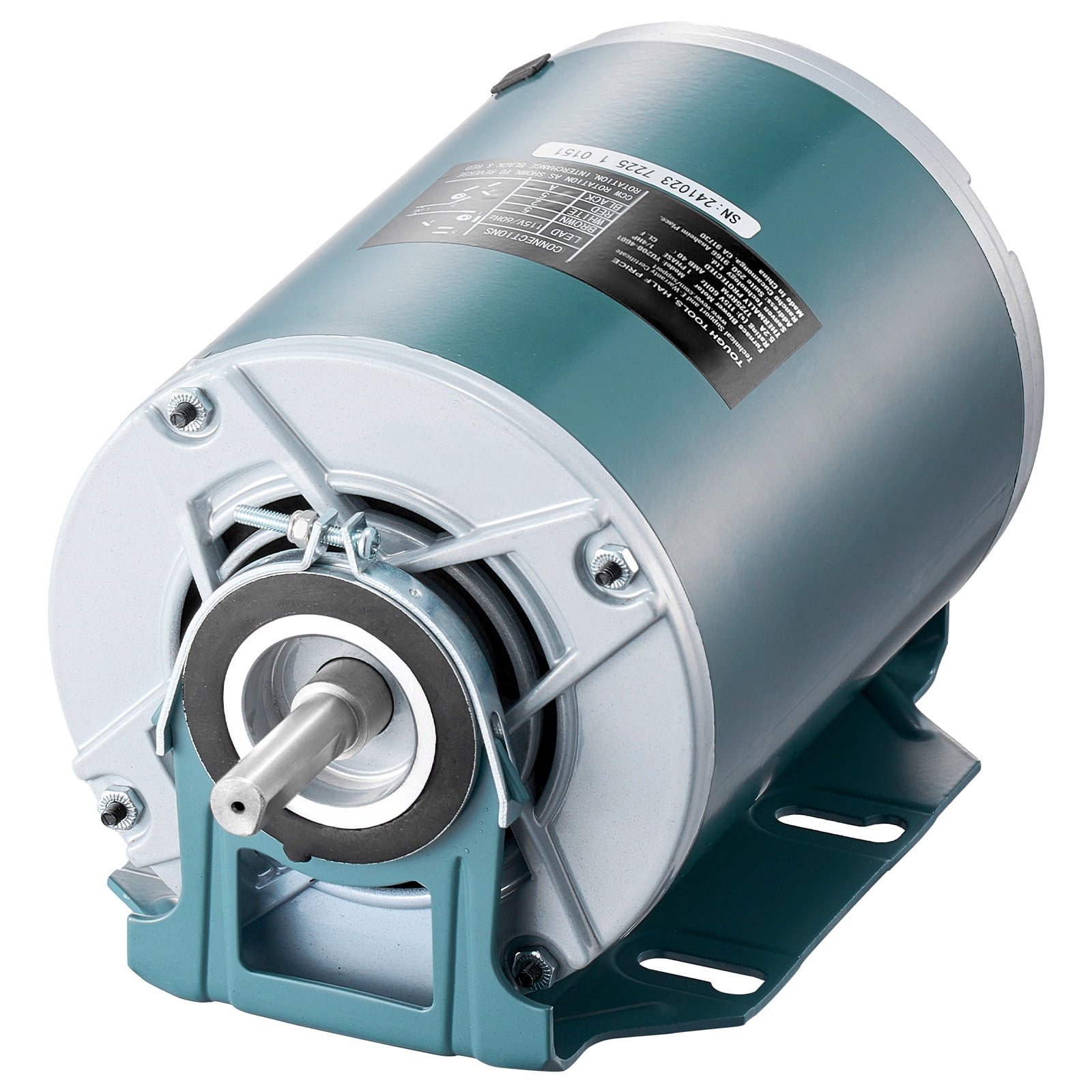 KFFKFF 1/4HP Heater Fan Motor 1725RPM, 115V 5.2A Belt-Driven Fan Motor ...