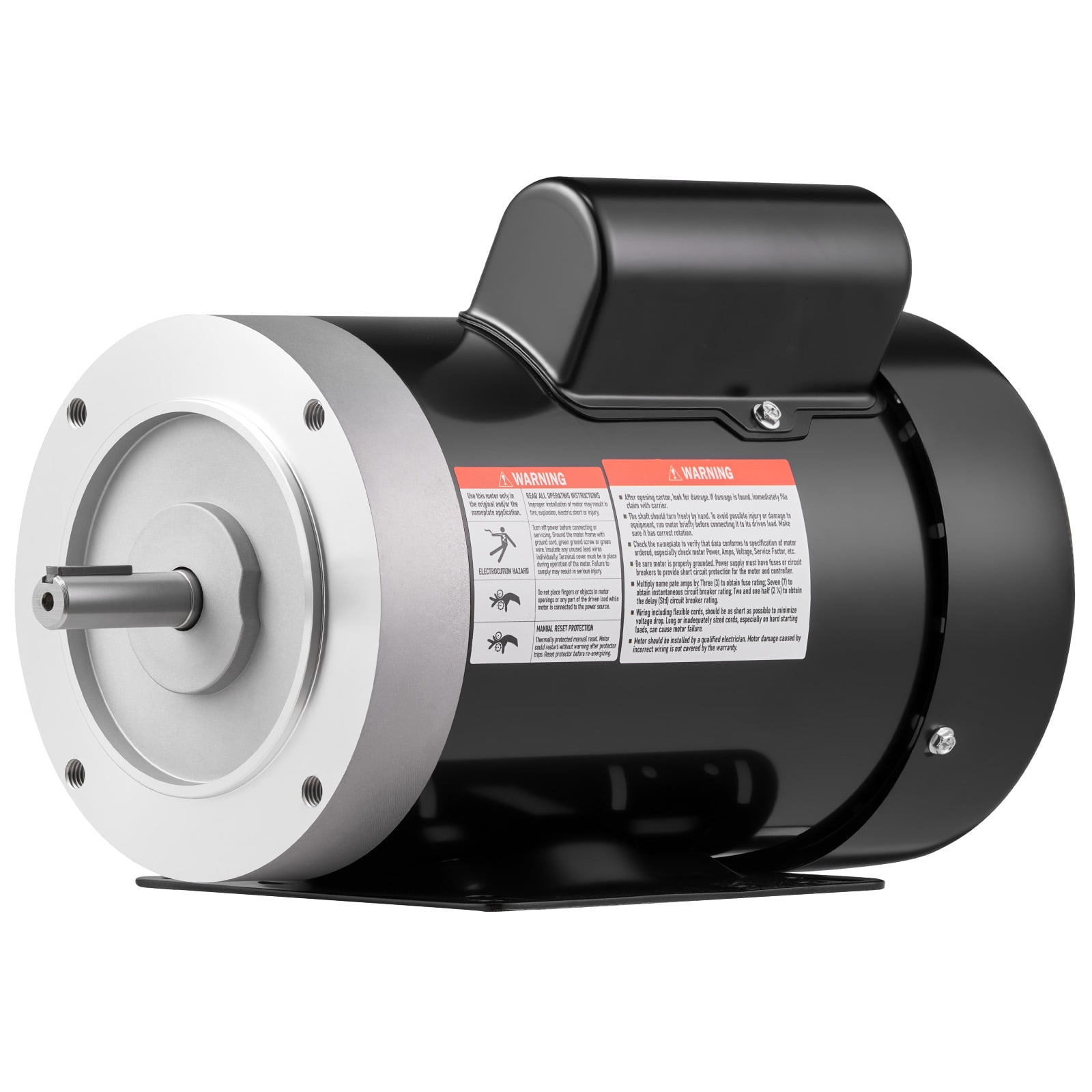 KFFKFF 1 HP Electric Motor, 1725RPM for Air Compressors, CW/CCW ...