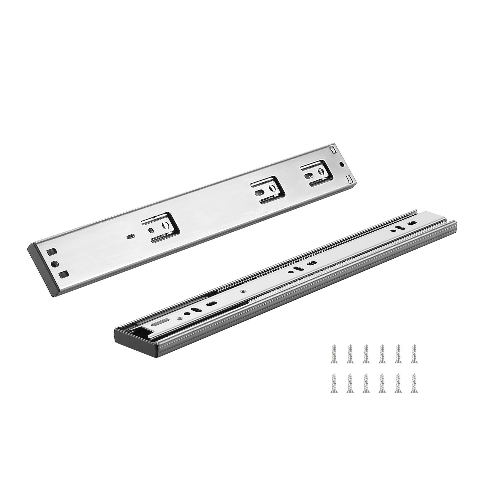 KFFKFF Side-Mount Drawer Slides 4605S2.350-10, 14‑inch, Carbon Steel ...