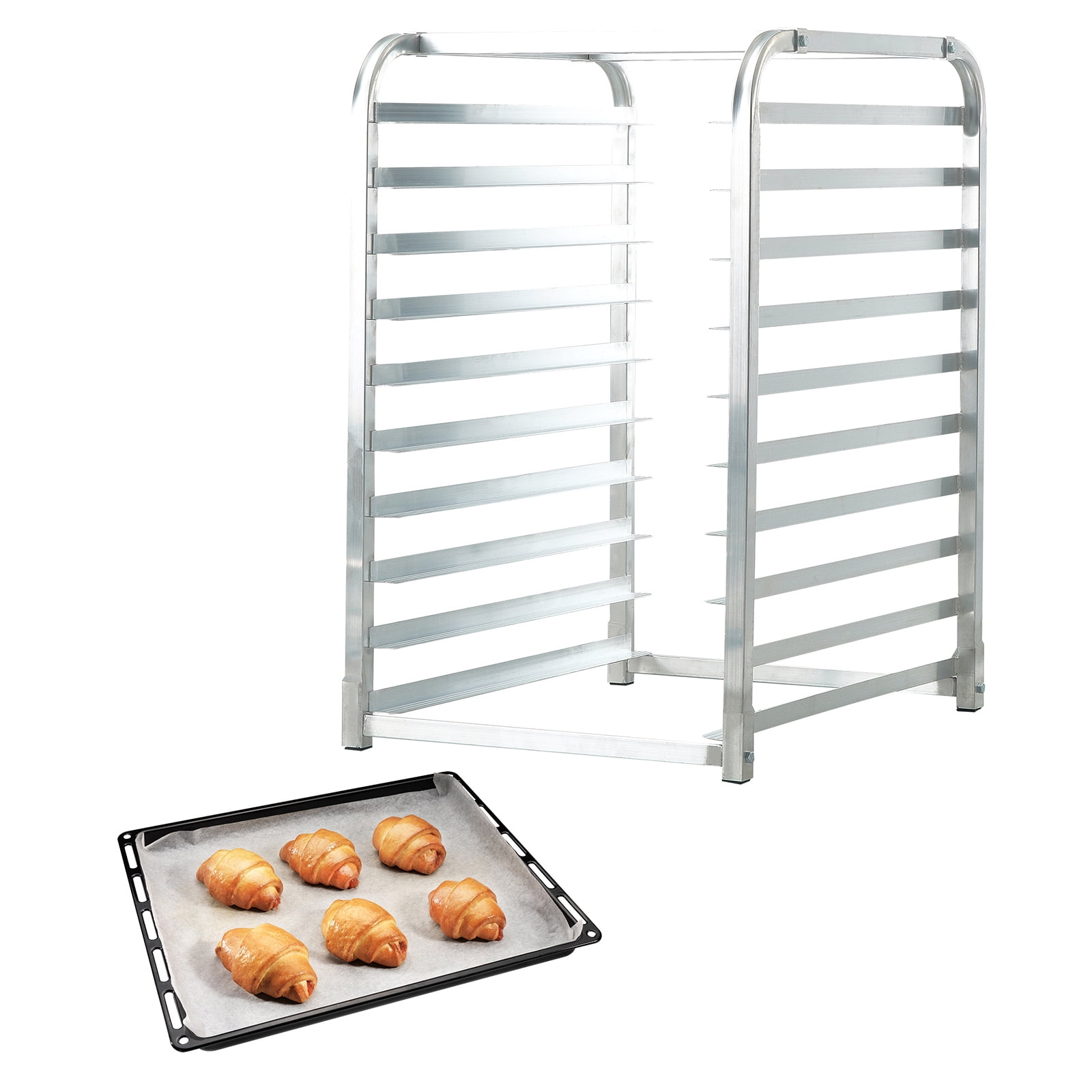 KFFKFF 10 Sheet Commercial Bun Pan Rack Kitchen Aluminum Baking Racks ...
