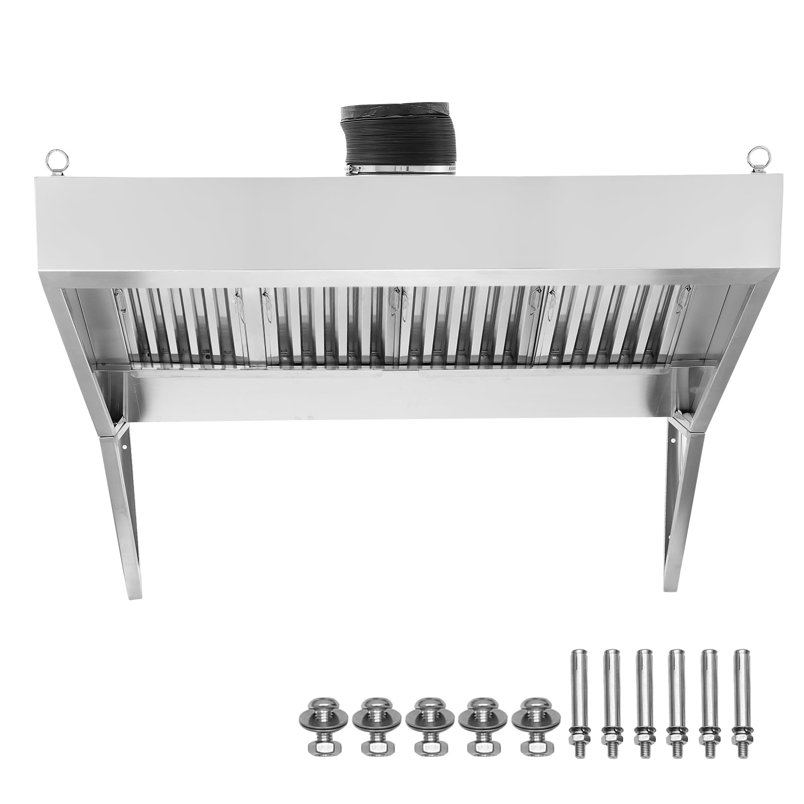 KFFKFF 108in Commercial Exhaust Hood 9ft Food Truck Hood Exhaust 201 ...
