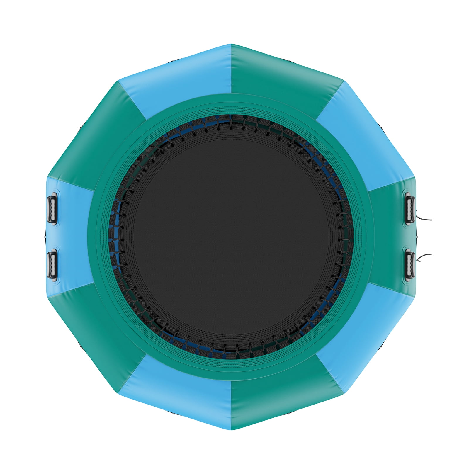 KFFKFF 10ft Inflatable Water Trampoline Swim Platform Bounce for Pool ...