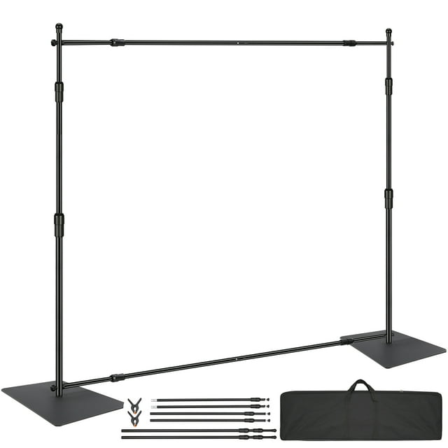 KFFKFF 10ft x 10ft Pipe and Drape Set, Robust Backdrop Frame with ...