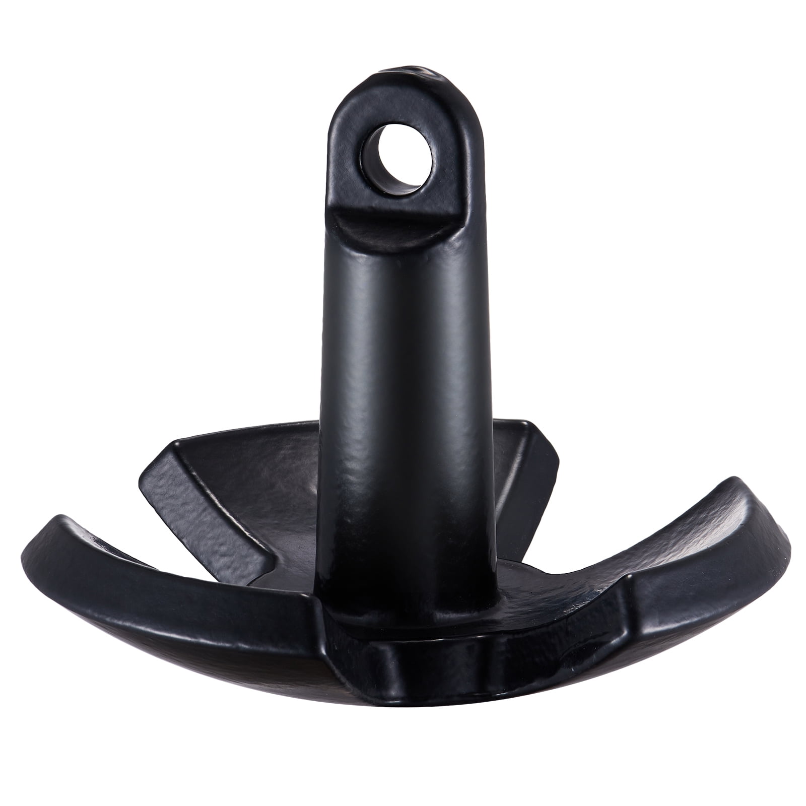 KFFKFF 12 LBS Boat River Anchor Cast Iron Black Vinyl Coated with ...