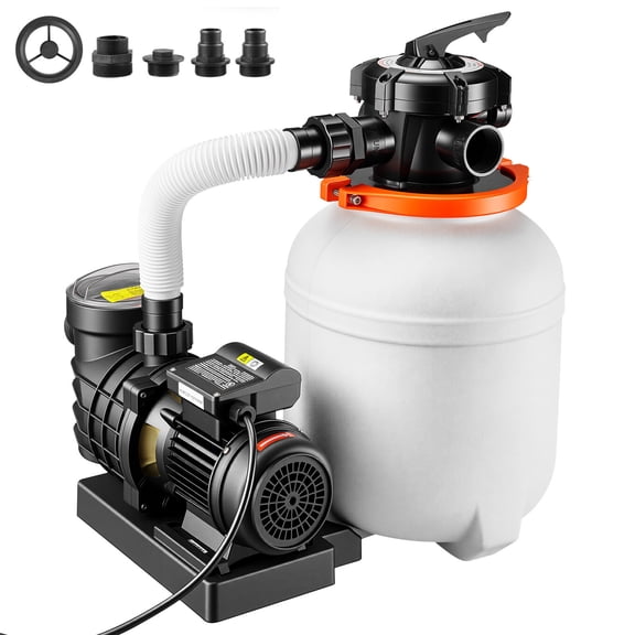 Funsicle SkimmerPlus Filter Pump, 1000 Gallons per Hour, White, Above ...