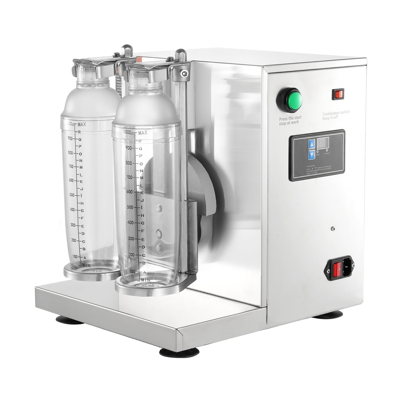 KFFKFF 120W Electric Milkshake Maker Machine Commercial Milk Tea Shaker ...