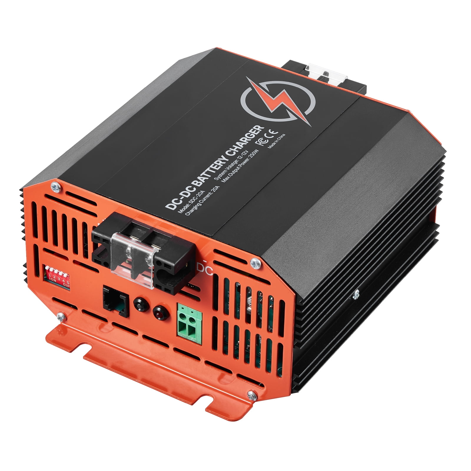 KFFKFF 12V 20A DC to DC Battery Charger, 250W, On-Board Charger for ...