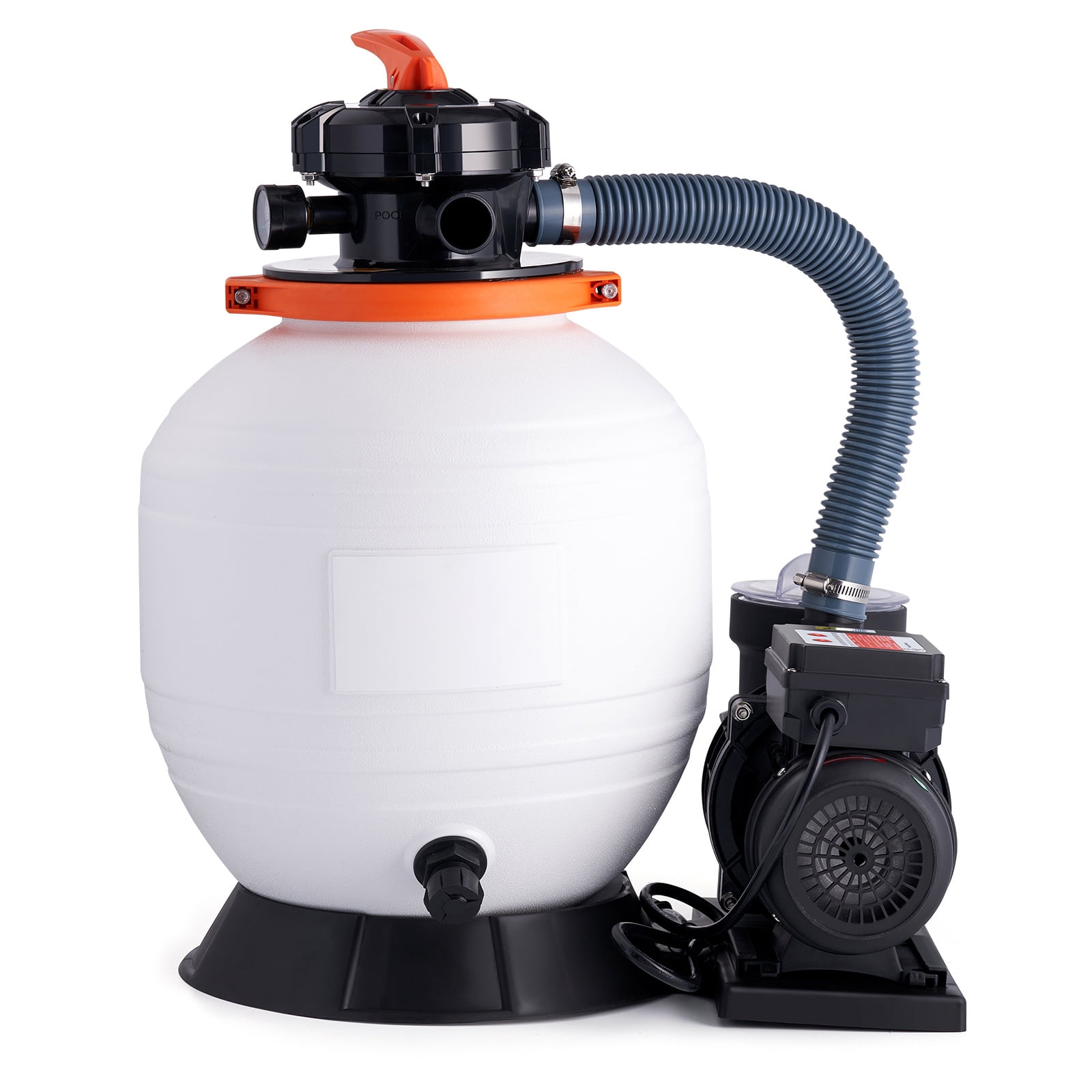 KFFKFF 14" Sand Filter Pump, 3000 GPH with 3/4 HP Pool Pump for Above ...