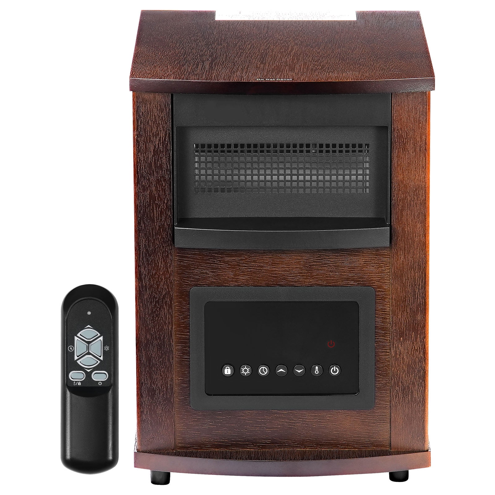 KFFKFF 1500W Infrared Electric Heater with Remote, LED Display ...