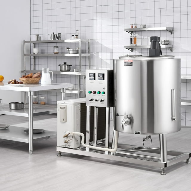 KFFKFF 150L Commercial Milk Pasteurization Machine Automatic Pasteurizer Ice Cream Juice Beer ...