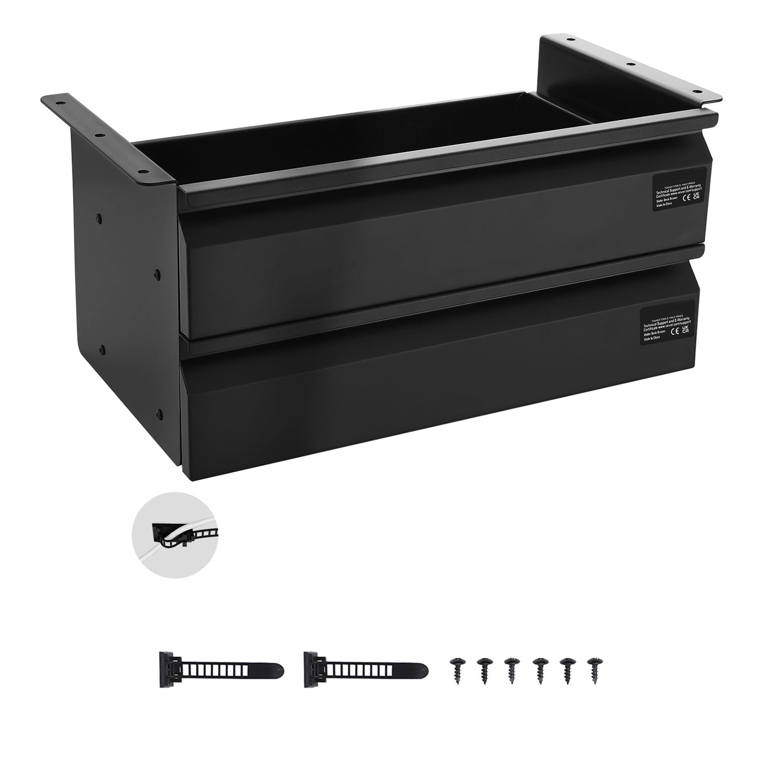 KFFKFF 16" Broad Under Table Drawer, Pull-out Attachment Beneath Desk ...