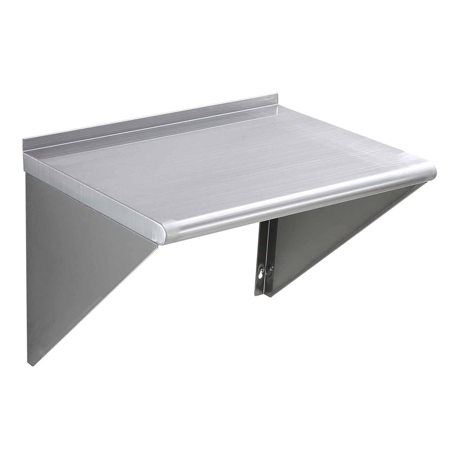 KFFKFF 18" x 24" Shelf in Stainless Steel, Wall-Attachable Floating ...