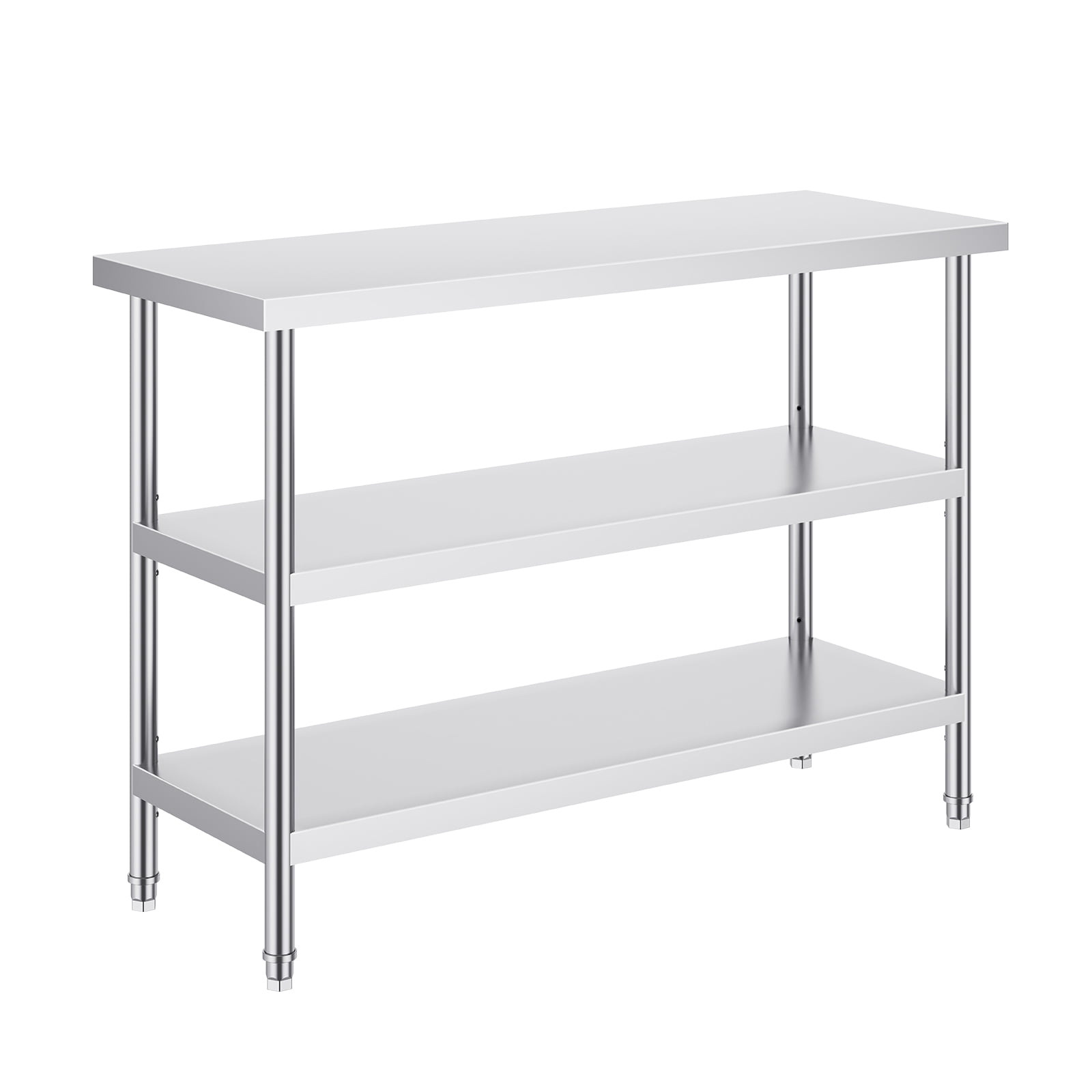 KFFKFF 18" x 48" Stainless Steel Worktables Workstations, Food ...