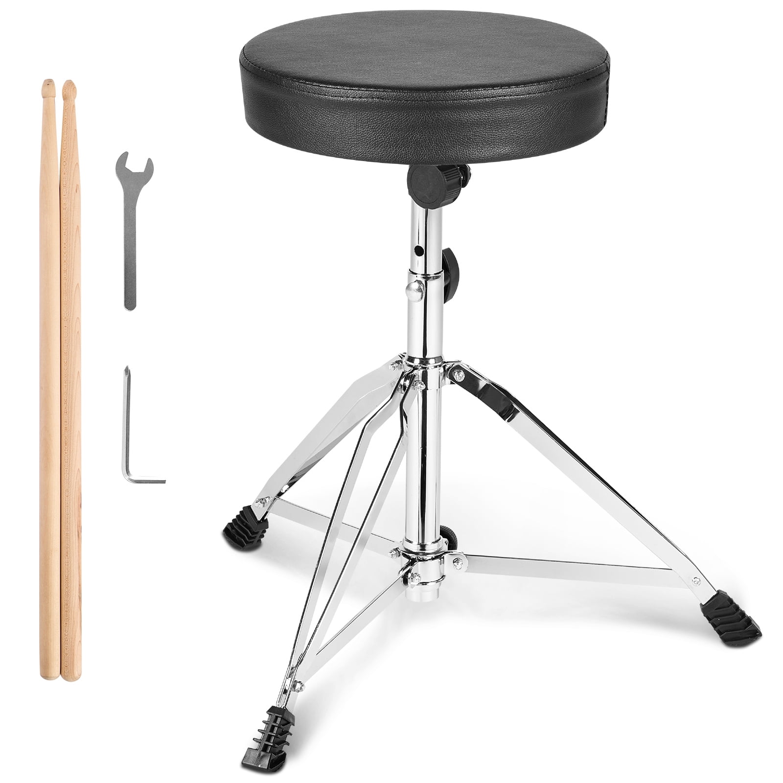 KFFKFF 19.3 to 23" / 490-585mm Height Drum Throne Adjustable Upholstered Drum Throne - Walmart.com