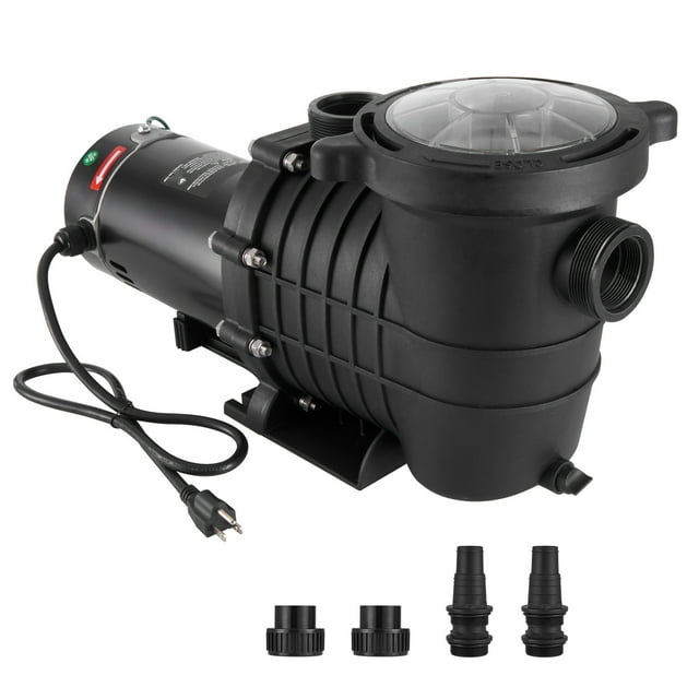 KFFKFF 1HP Pool Pump for Above Ground Pools, Max. Flow of 80 GPM Single Speed Pool Pump , Max ...