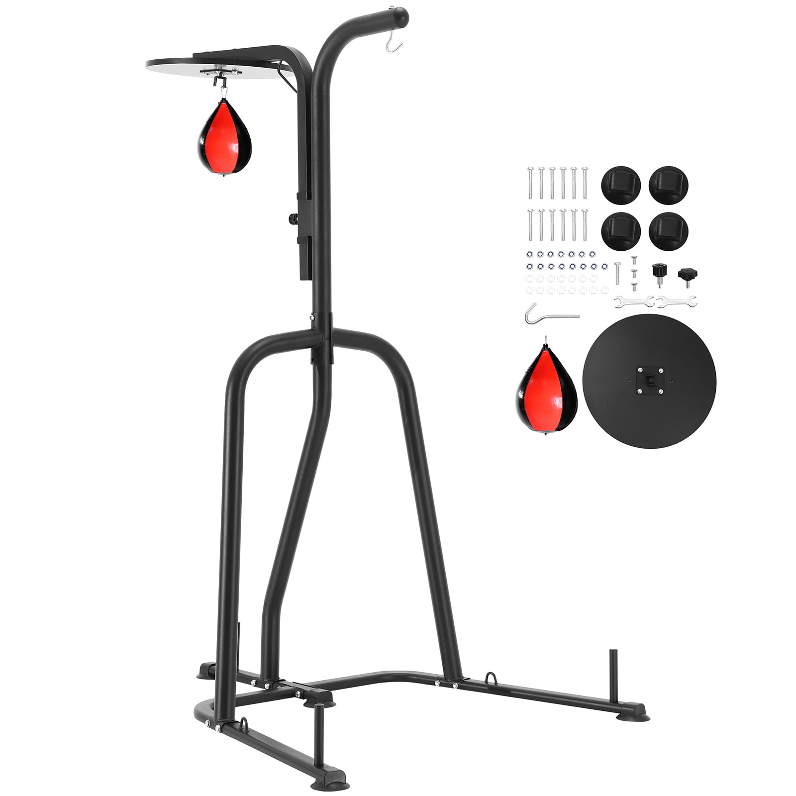 KFFKFF 2 in 1 Punching Bag Stand, Steel Heavy Duty Workout Equipment ...