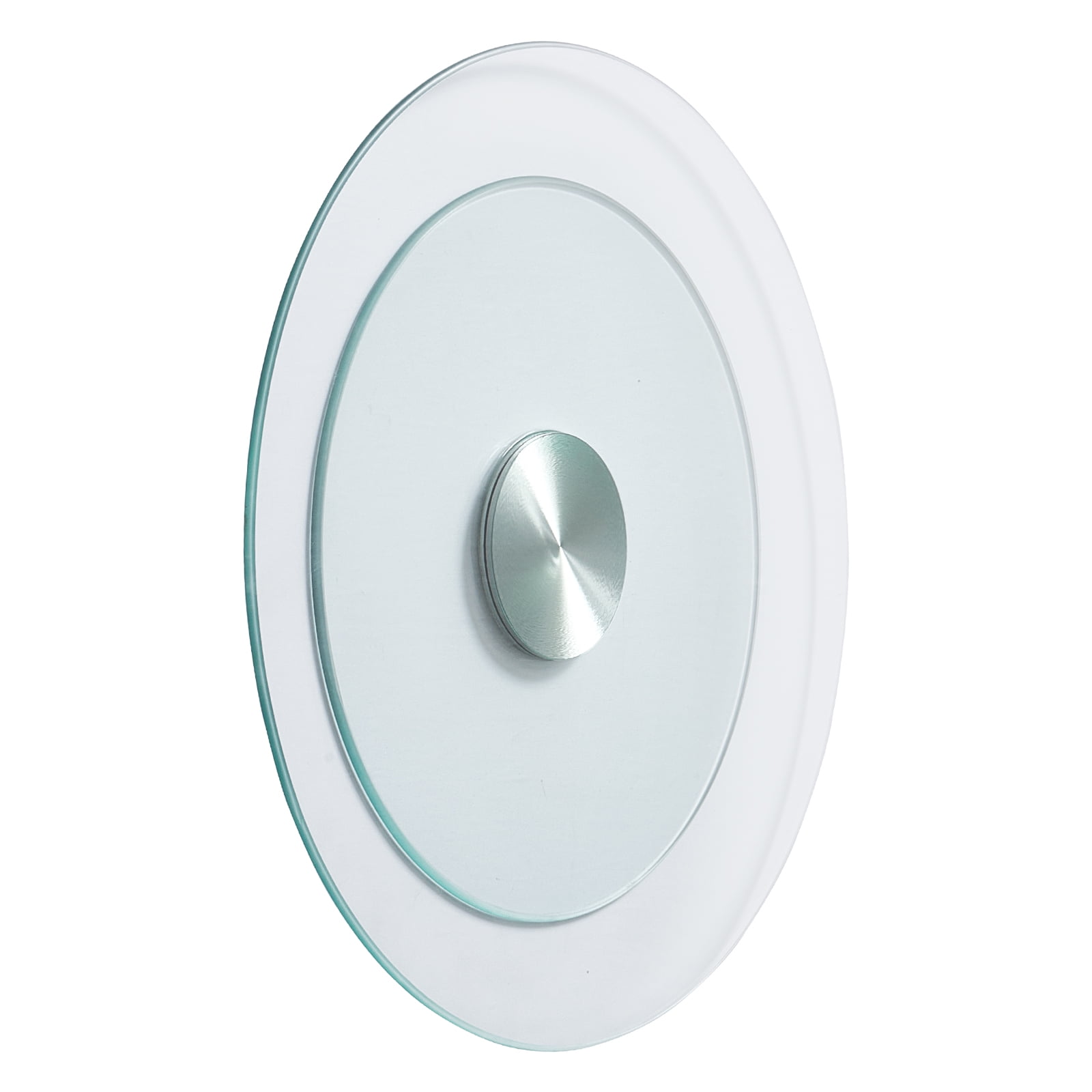 KFFKFF 20-inch Glass Rotating Platter, 360° Swivel Clear Tabletop ...
