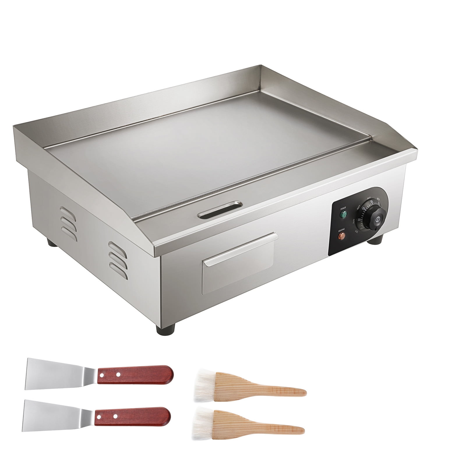 KFFKFF 21" Commercial Electric Griddle, 110V Stainless Steel Electric ...