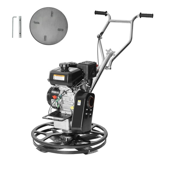 KFFKFF 24'' Walk-Behind Power Trowel, Gas-Powered Cement Finisher with ...