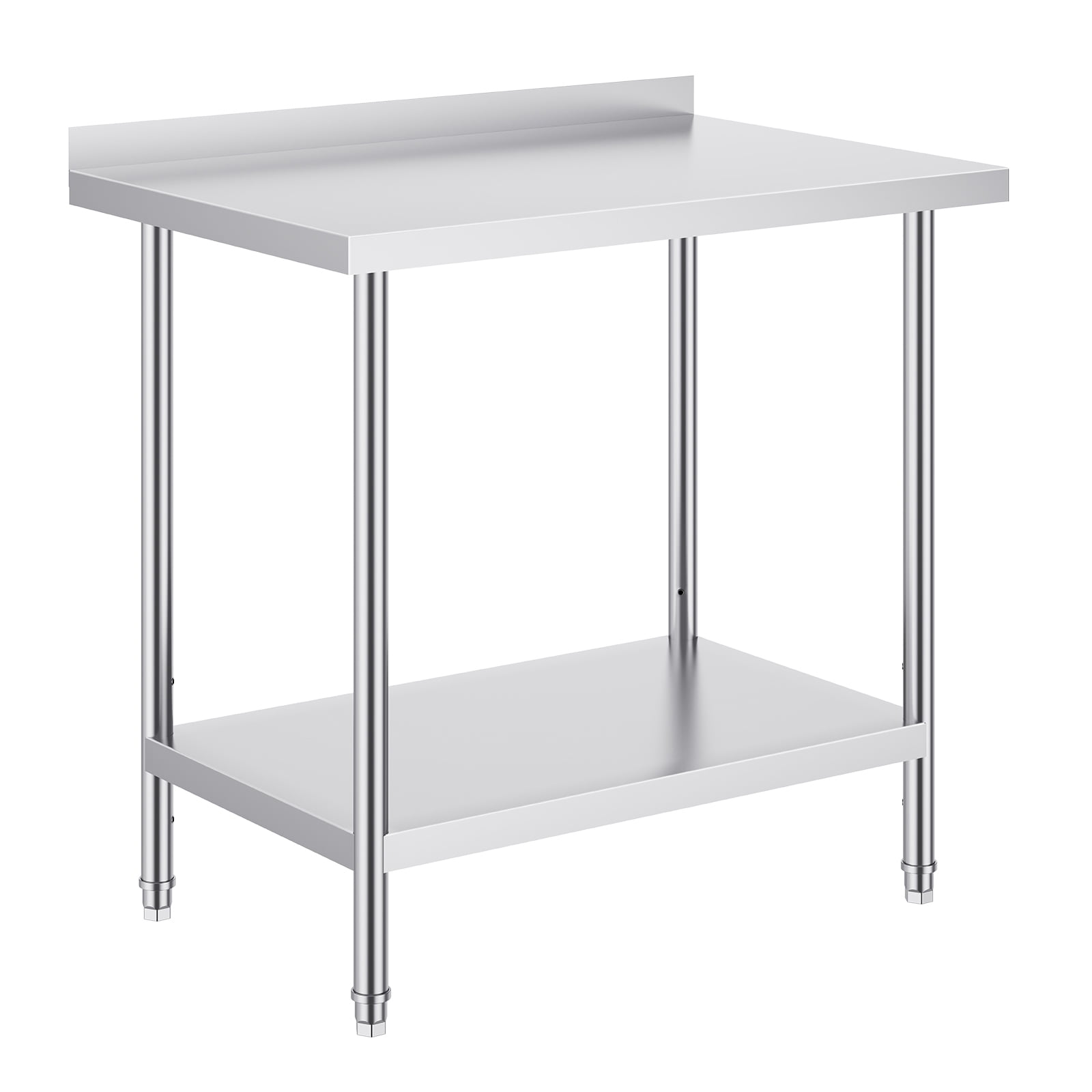 KFFKFF 24 x 36 x 36 Inch Robust Stainless Steel Workbench, Industrial ...