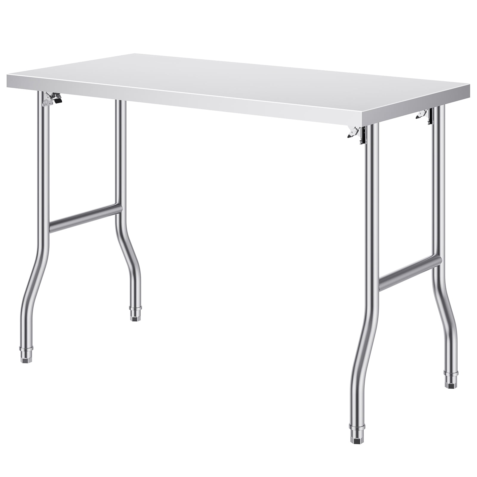 KFFKFF 24 x 48" Folding Commercial Prep Table Commercial Worktable ...