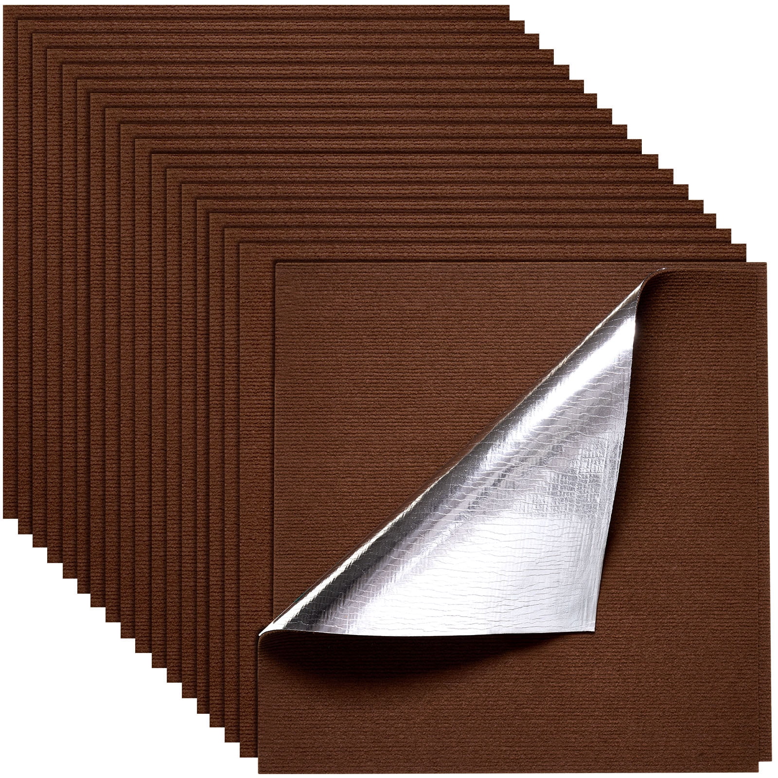 KFFKFF 24x24 Inch Carpet Tiles, 20-Pack Peel and Stick Squares, Self ...