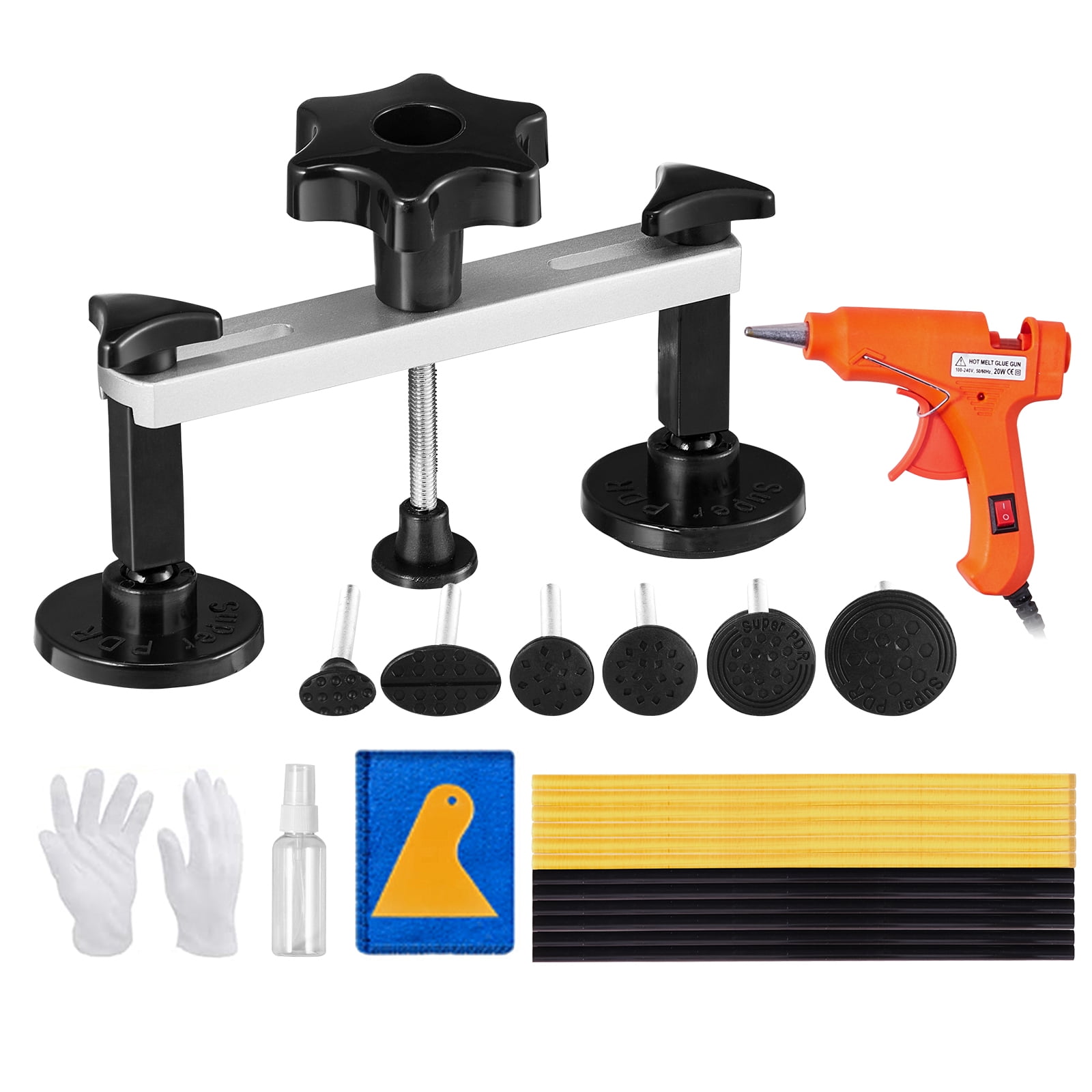 KFFKFF 25 Piece Dent Repair Set, Non-Paint Dent Removal with Bridge ...