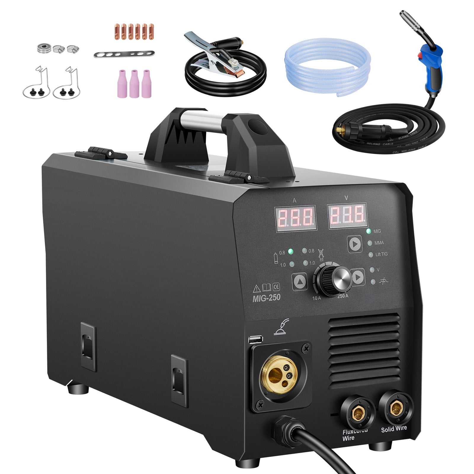 KFFKFF Mig Welding Welder, 3-in-1 Welding Mechanism, 220V Flux Core/Gas ...