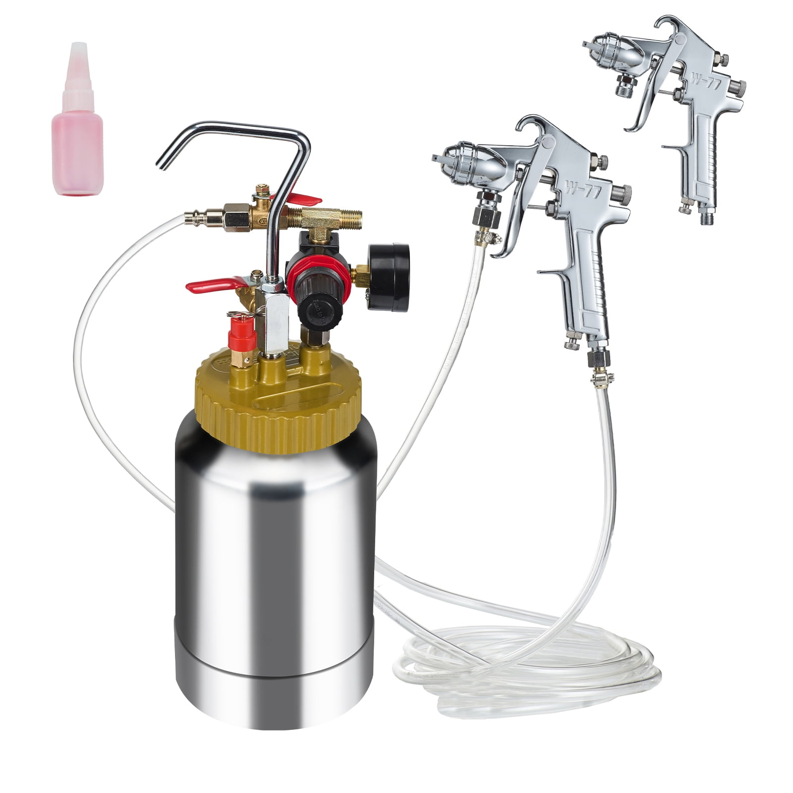 KFFKFF 2L/0.5gal Spray Paint Pressure Pot Tank, Air Paint Pressure ...