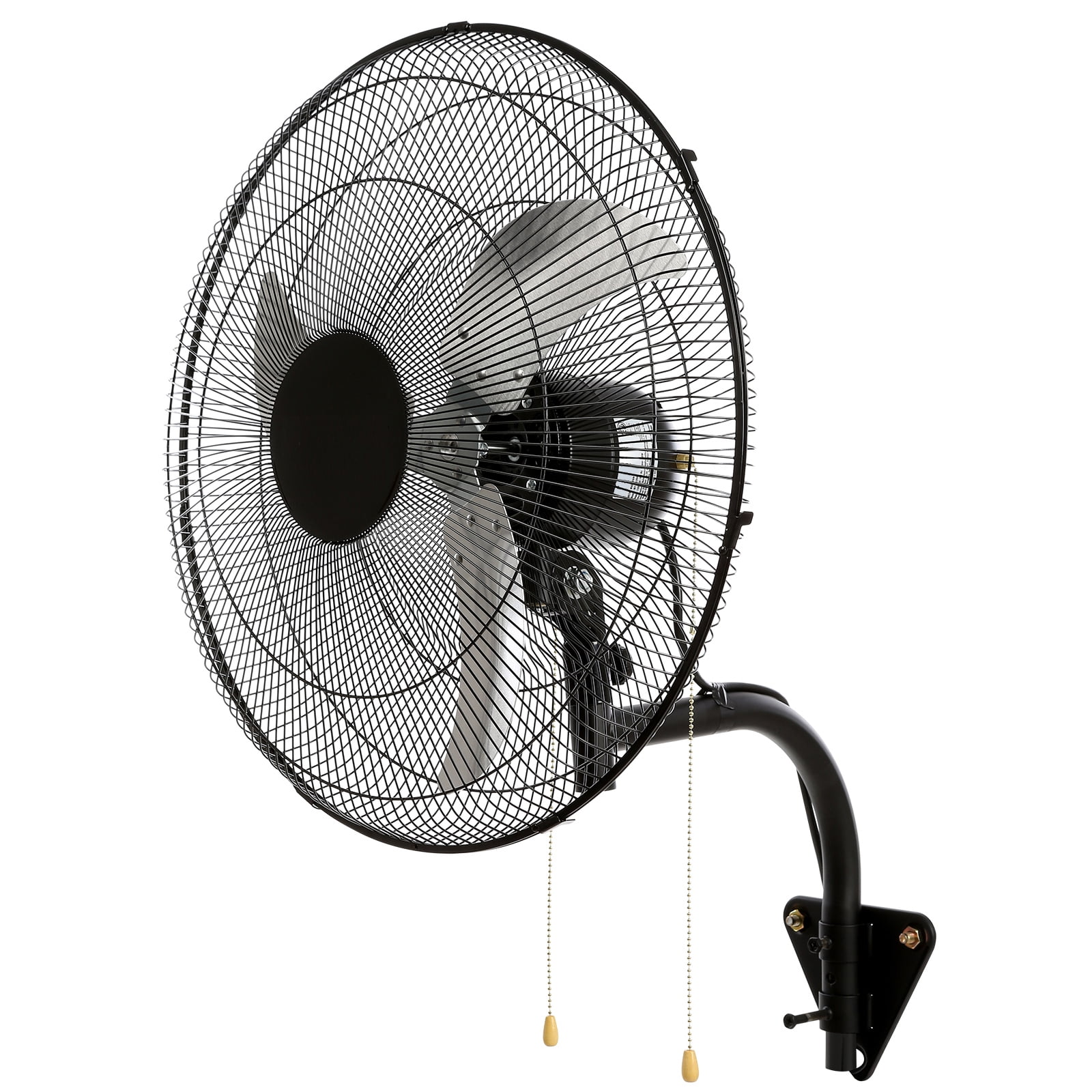 KFFKFF 2Pcs Wall-Mount Fan, 20-inch Swiveling Wall Fan, Triple-speed ...