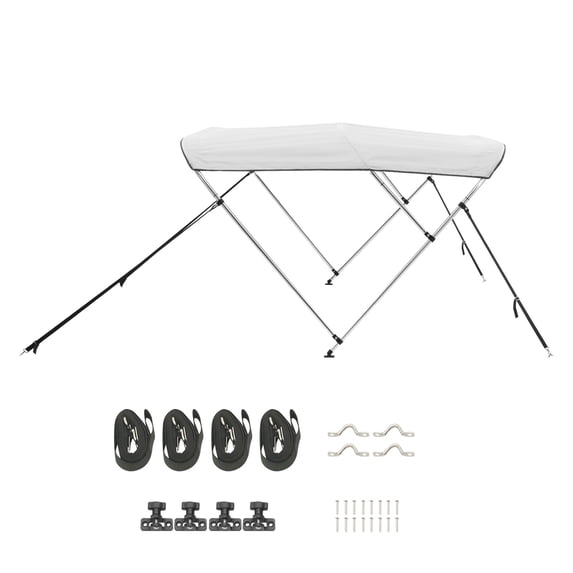 KFFKFF 3 Bow Marine Bimini Tops, Constructed from 600D Polyester and ...
