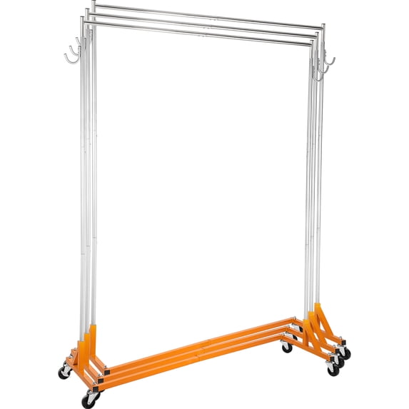 KFFKFF 3 Packs Z Stand Commercial Garment Stand, Modifiable Height ...