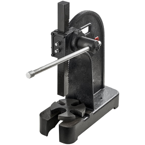 KFFKFF 3 Ton Manual Arbor Press, 12.2" Max Height, Heavy-duty Cast Iron ...