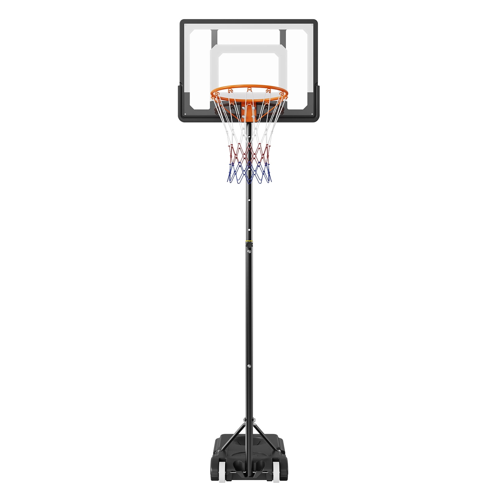 KFFKFF 32" Basketball Hoop, 5-7 ft Adjustable Height Premium PC ...