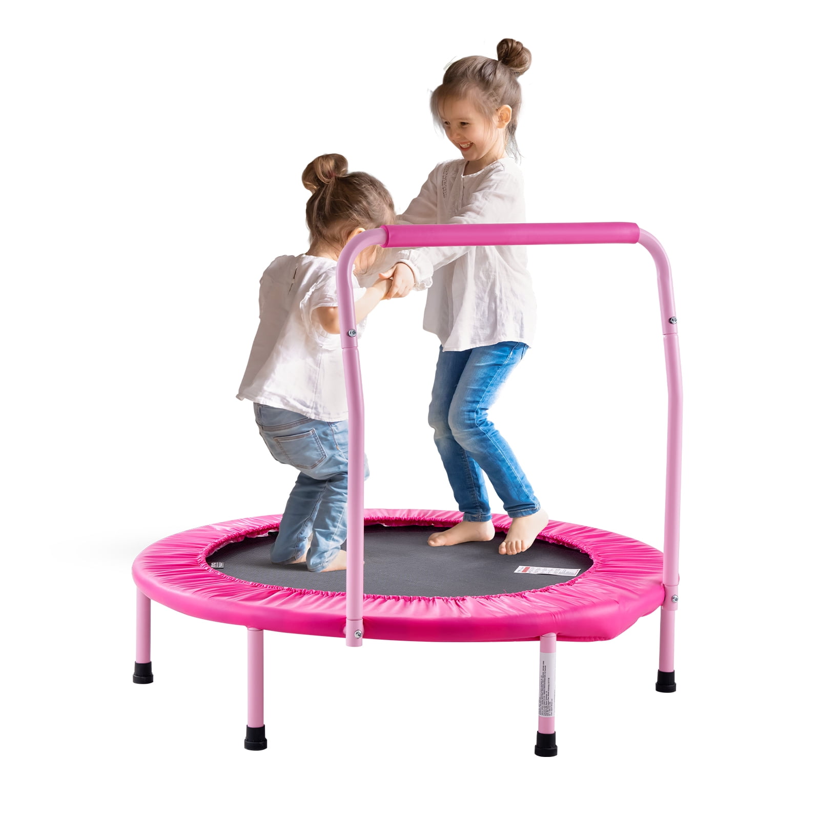 KFFKFF 36-Inch Children's Trampoline, Indoor and Outdoor 3FT Compact ...