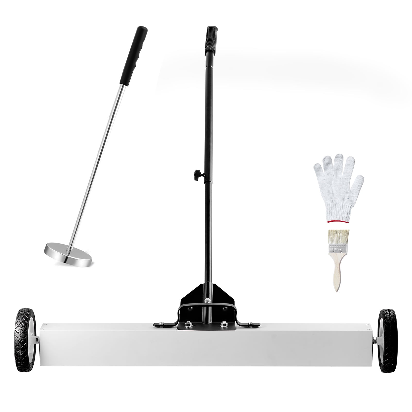 KFFKFF 36-Inch Rolling Magnetic Sweeper, 55 lbs Load Limit, Featuring ...