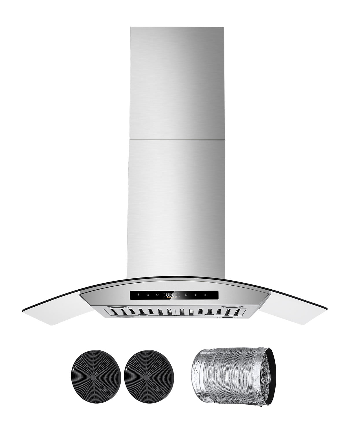 KFFKFF 36-inch Range Hood, 800 CFM Stainless Steel Ceiling Mounted ...