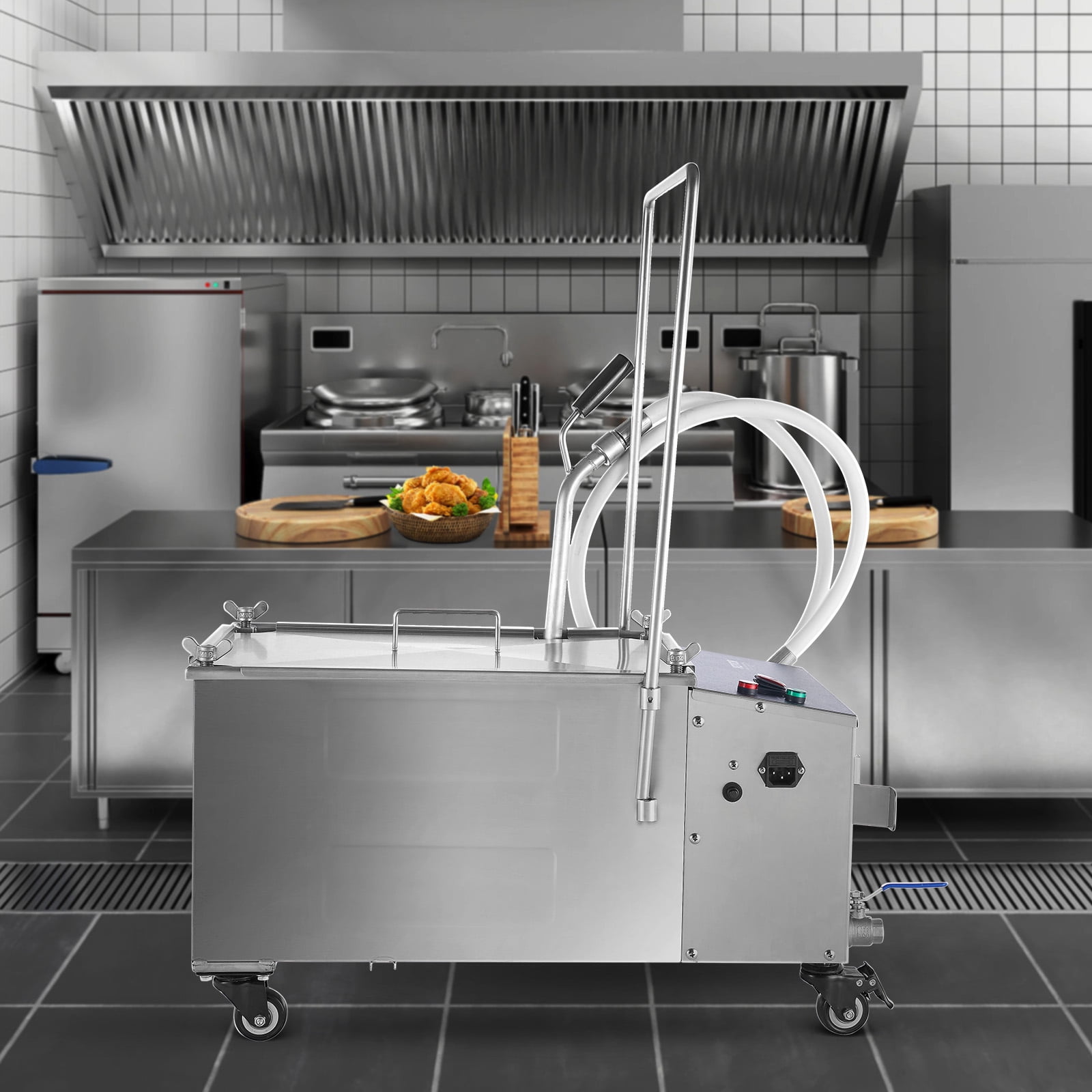 KFFKFF 38L Capacity Eryer Oil Filter Commercial Cooking Oil Filtration ...