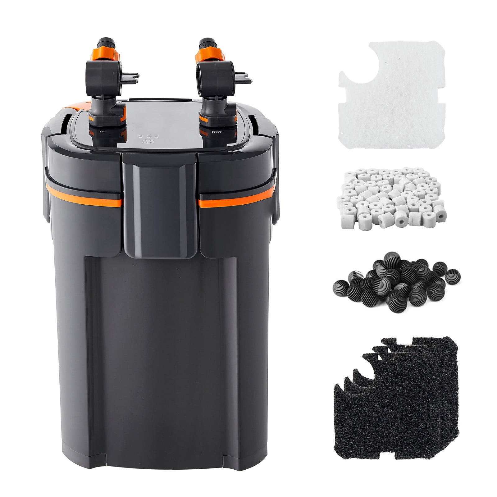 KFFKFF 396GPH External Canister Filter, 4-Stage Aquarium Filter with ...