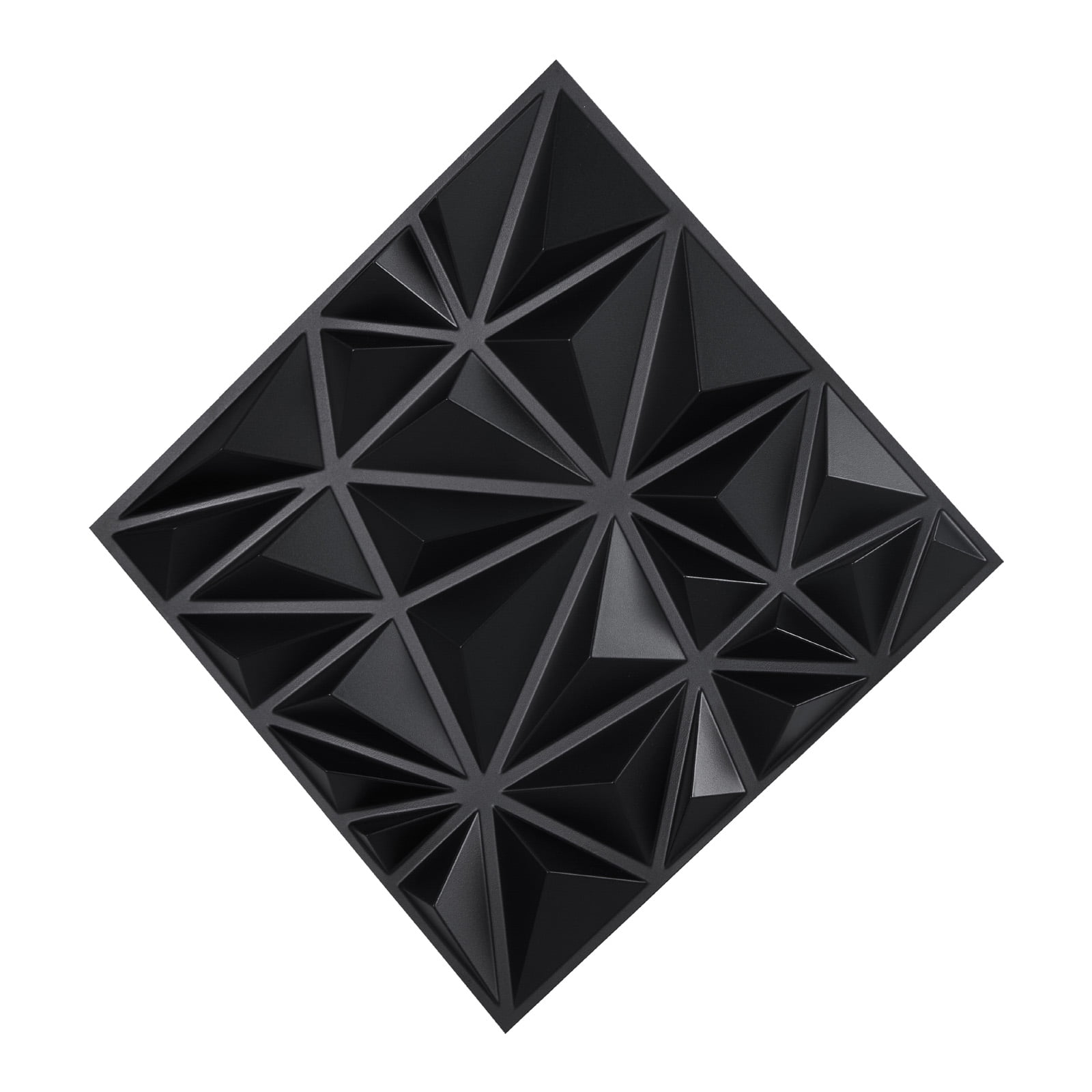 KFFKFF 3D Wall Panels Diamond Design Tiles TD074 11.81 x 11.81 in PVC ...