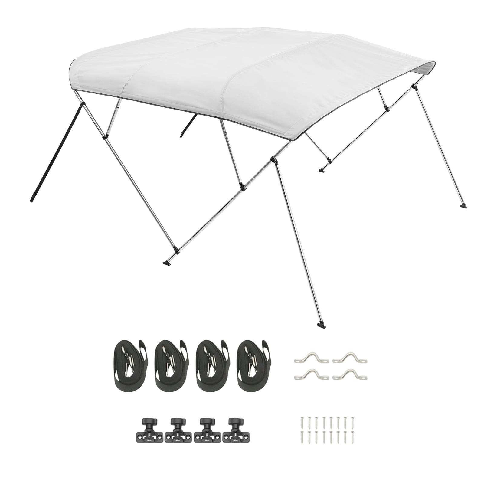 KFFKFF 4 Bow Marine Bimini Tops, Constructed from 600D Polyester and ...