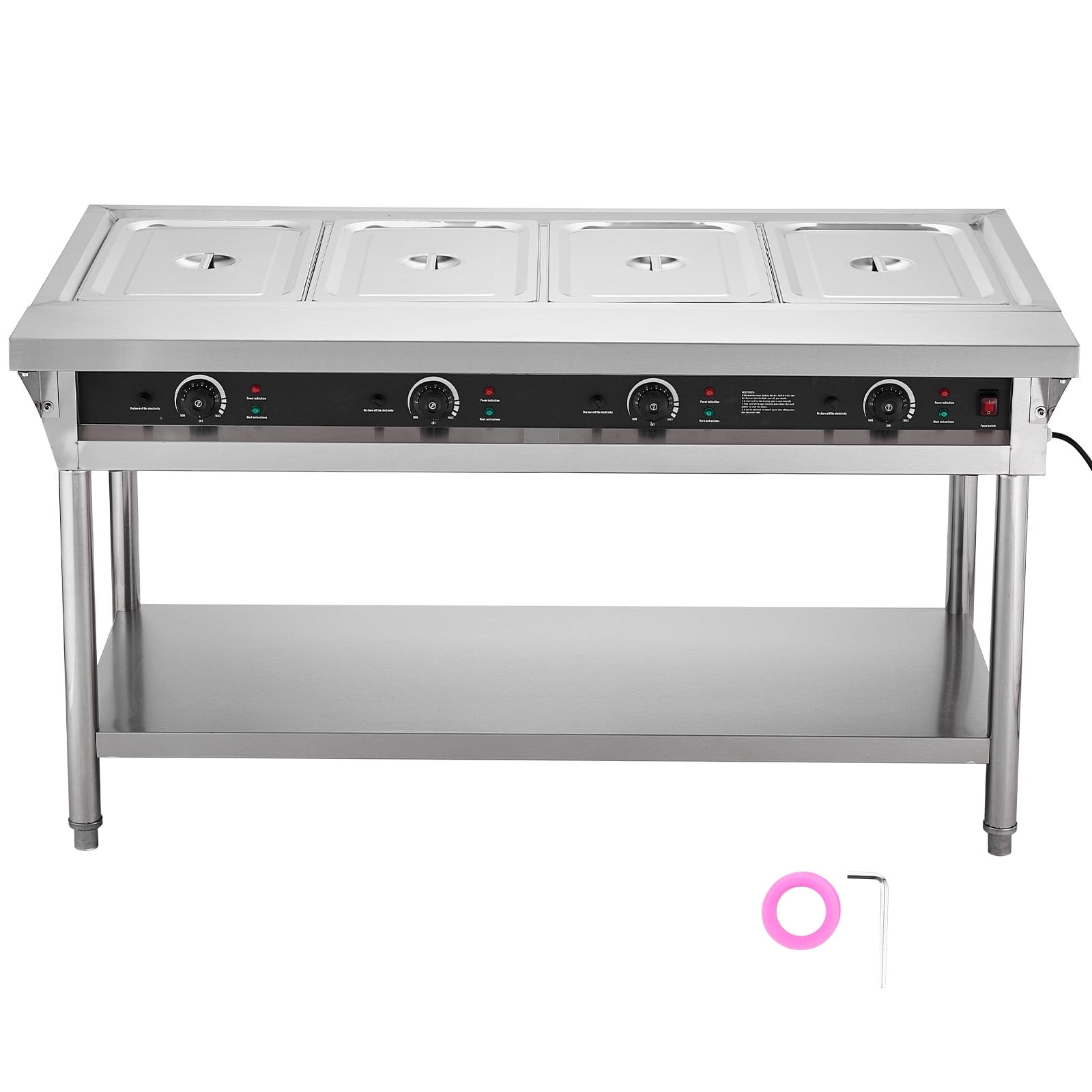 KFFKFF 4-Unit Professional Food Heating Device, Electrical Heat Station ...