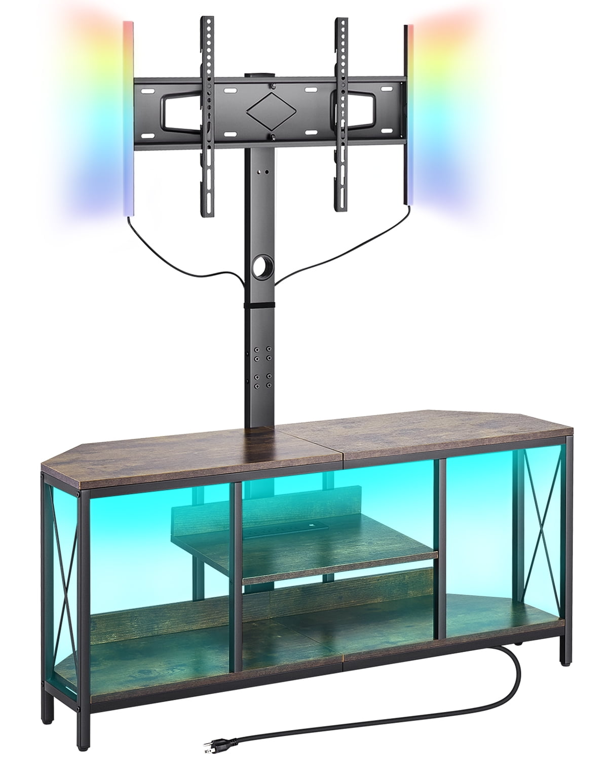 KFFKFF 45" Television Stand Suits 75", TV Console with Power Outlet and ...