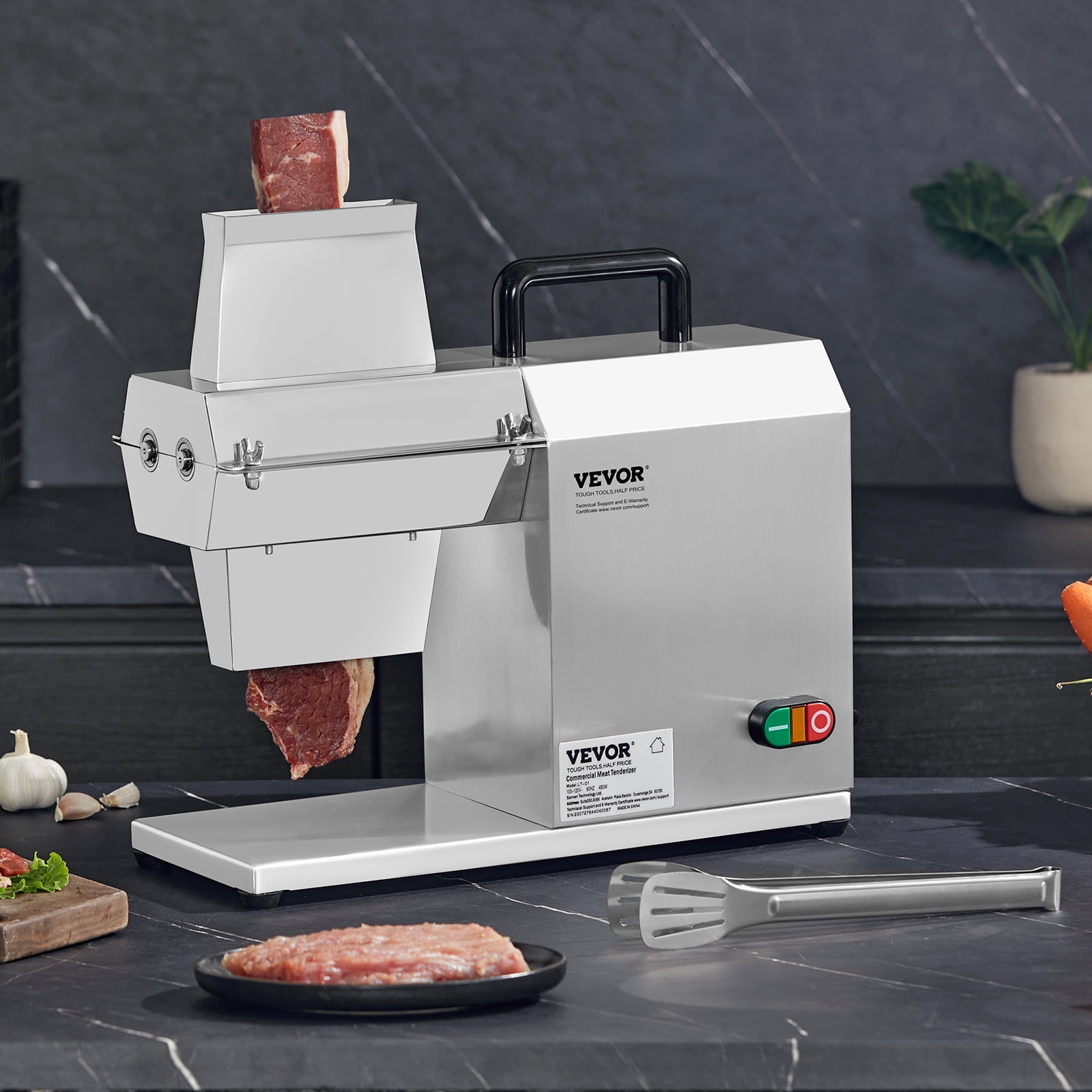 KFFKFF 450W Commercial Electric Meat Beef Tenderizer Stainless Steel ...