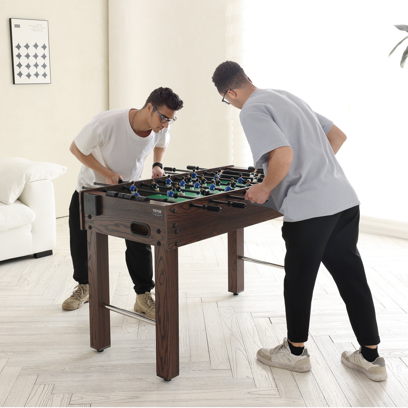 KFFKFF 48" Table Standard Size Foosball Soccer Game Foosball Table for ...