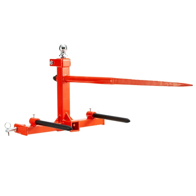 KFFKFF 49" Hay Fork, 1600lbs Load, Tractor 3-Point Linkage, Includes 2x ...