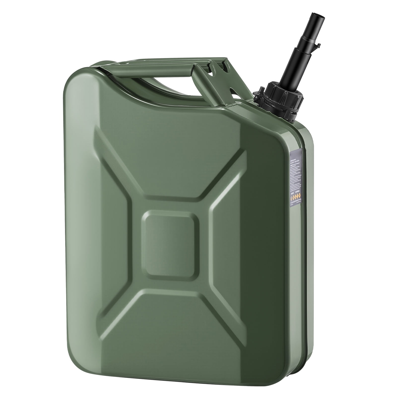 KFFKFF 5.3 Gallon Metal Fuel Container with Spout and Handle, Durable ...