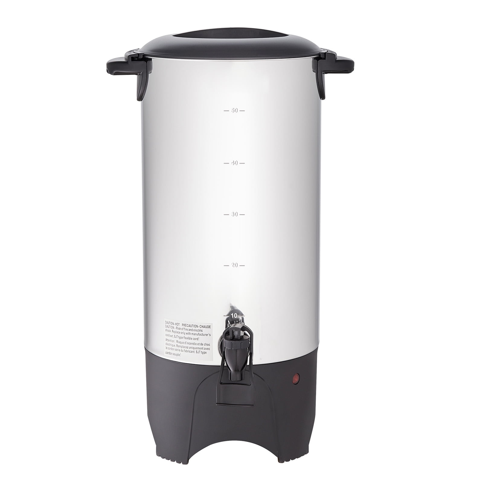 KFFKFF 50-Cup Stainless Steel Commercial Coffee Urn Stainless Steel ...
